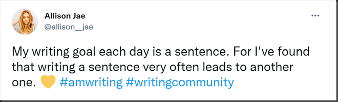 Practice by Writing a Sentence a Day – Martyn Winters